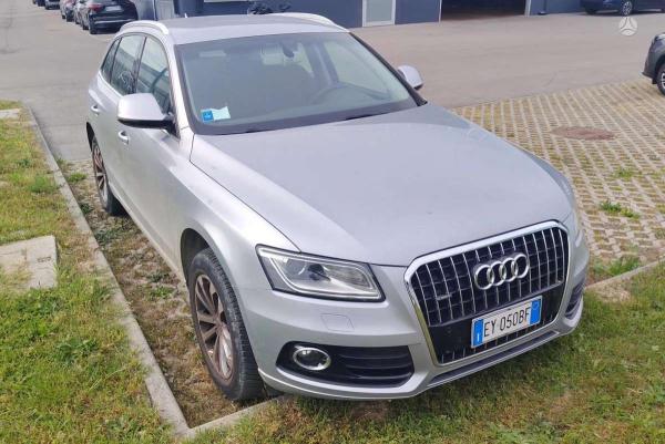 Pelēks Audi Q5 2014 Panevēža, ar dzinēja tilpumu 1.97 L un nobraukumu 110 tūkst. km par 10000 €, foto 1 vietnē AUTOMOTO.COM.LV