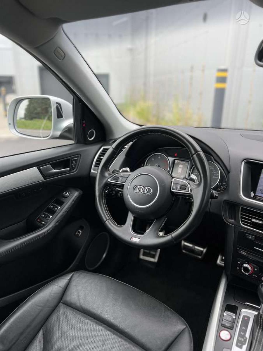 Pelēks Audi Q5 2014 Utena, ar dzinēja tilpumu 2.97 L un nobraukumu 264 tūkst. km par 13790 €, foto 46 vietnē AUTOMOTO.COM.LV
