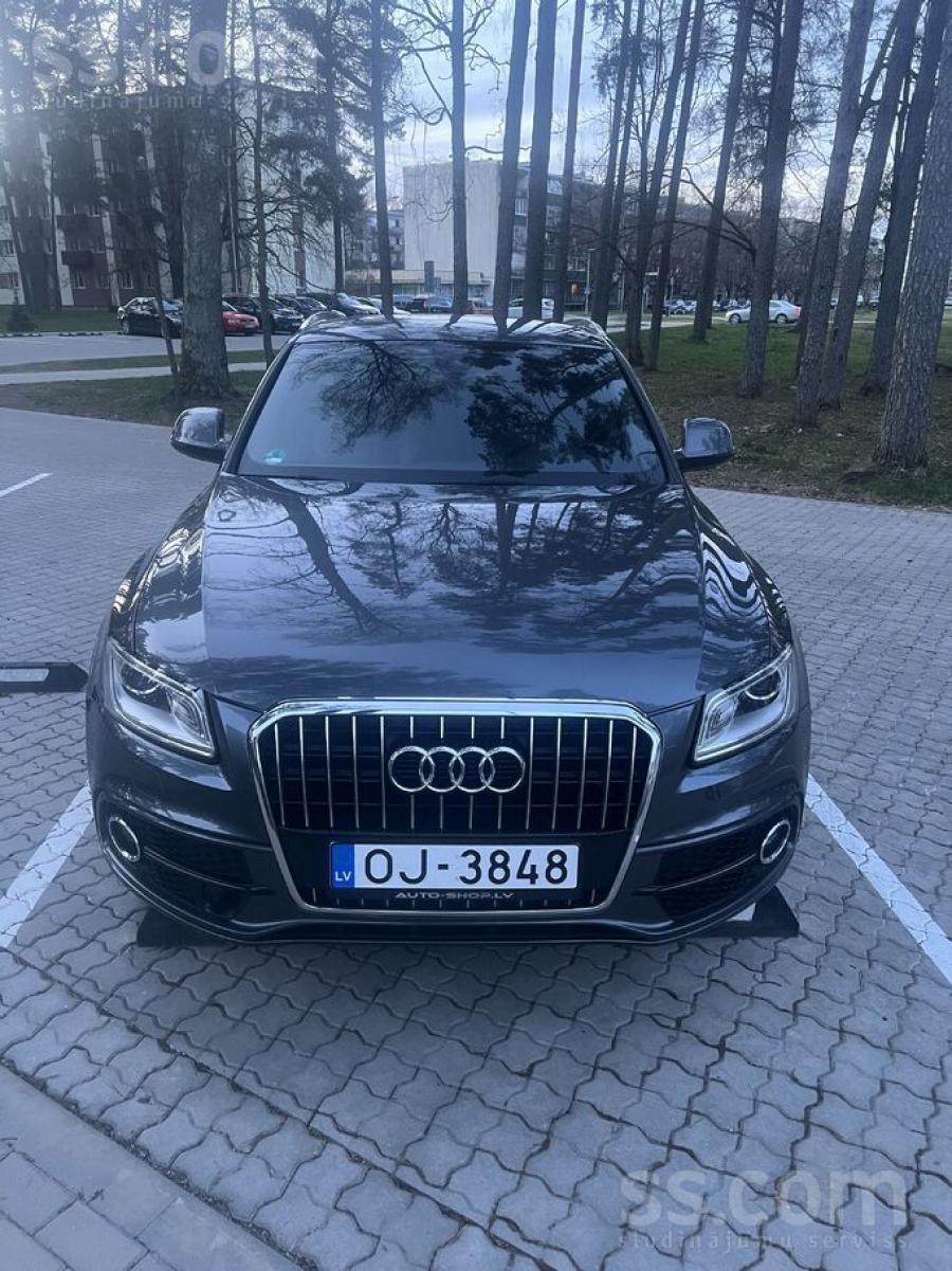 Grey Audi Q5 2014 in Riga, with an engine capacity of 2.00 L and mileage of 227 thousand km for 16250 €, photo 3 on AUTOMOTO.COM.LV