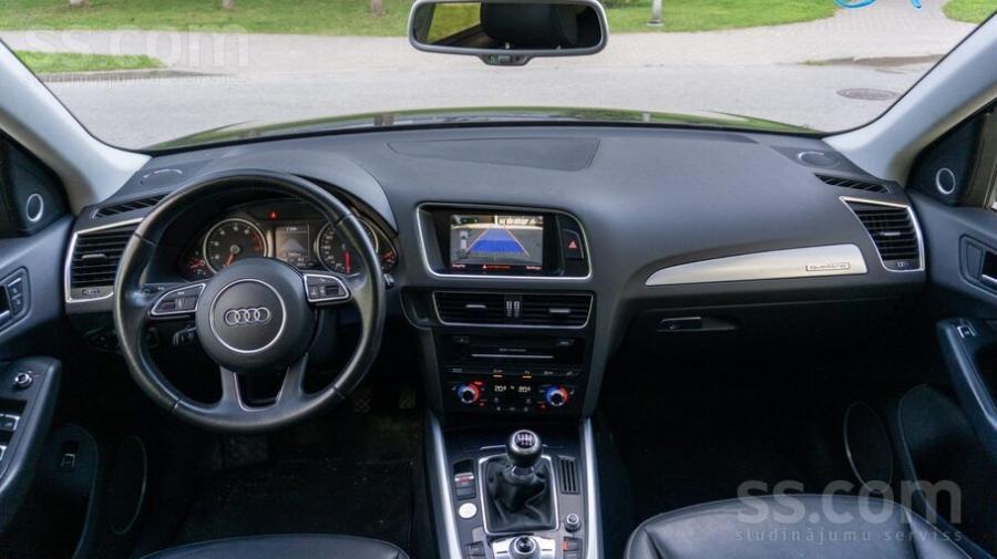 Grey Audi Q5 2014 in Riga, with an engine capacity of 2.00 L and mileage of 189 thousand km for 12590 €, photo 12 on AUTOMOTO.COM.LV