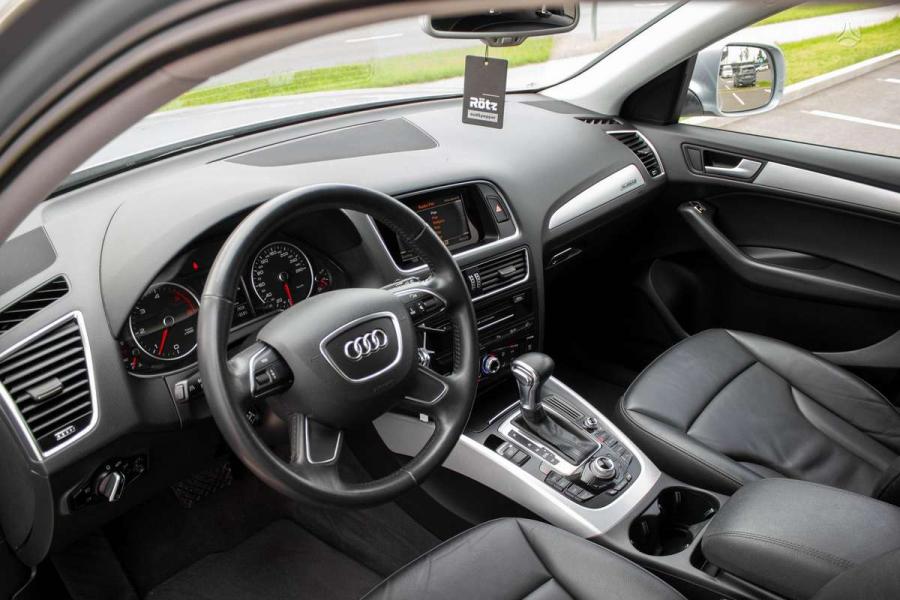 Grey Audi Q5 2014 in Kaunas, with an engine capacity of 1.97 L and mileage of 214 thousand km for 12700 €, photo 8 on AUTOMOTO.COM.LV