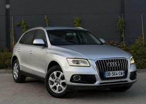 Pelēks Audi Q5 2014 Viļņa, ar dzinēja tilpumu 2.97 L un nobraukumu 214 tūkst. km par 12900 €, foto  vietnē AUTOMOTO.COM.LV