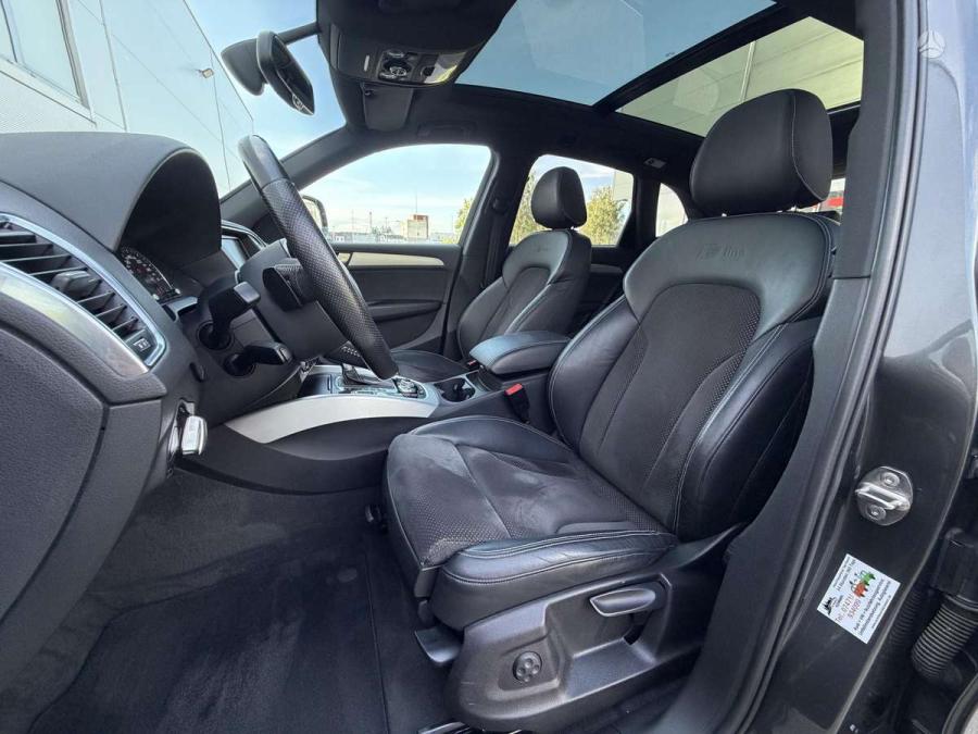 Grey Audi Q5 2014 in Utena, with an engine capacity of 1.97 L and mileage of 145 thousand km for 16250 €, photo 18 on AUTOMOTO.COM.LV