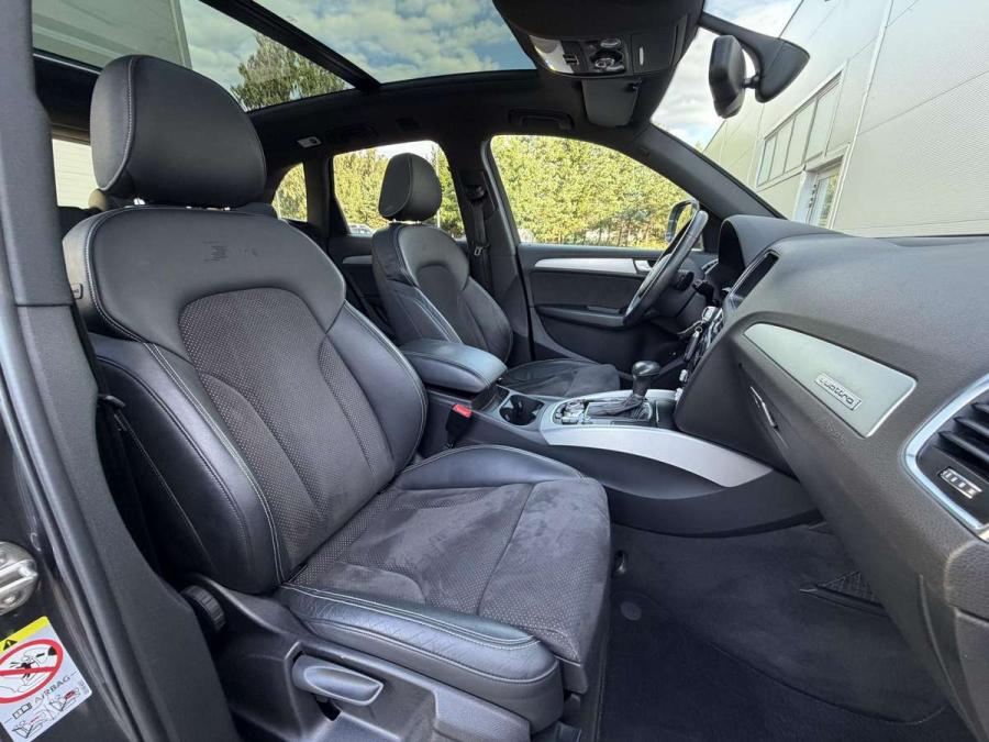 Grey Audi Q5 2014 in Utena, with an engine capacity of 1.97 L and mileage of 145 thousand km for 16250 €, photo 21 on AUTOMOTO.COM.LV