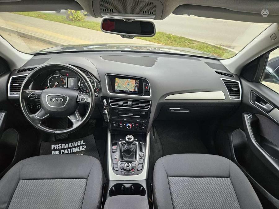 Pelēks Audi Q5 2014 Šauļi, ar dzinēja tilpumu 1.97 L un nobraukumu 268 tūkst. km par 11950 €, foto 13 vietnē AUTOMOTO.COM.LV