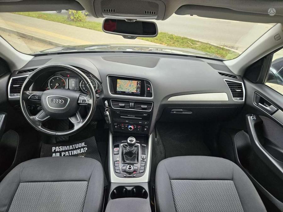 Grey Audi Q5 2014 in Siauliai, with an engine capacity of 1.97 L and mileage of 268 thousand km for 11450 €, photo 13 on AUTOMOTO.COM.LV