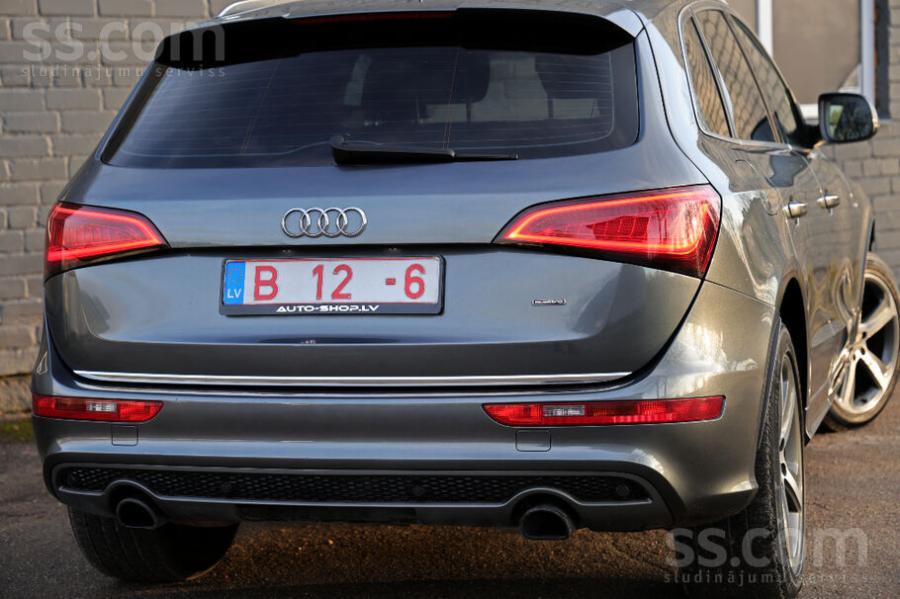 Grey Audi Q5 2015 in Tukums, with an engine capacity of 2.00 L and mileage of 263 thousand km for 13900 €, photo 5 on AUTOMOTO.COM.LV