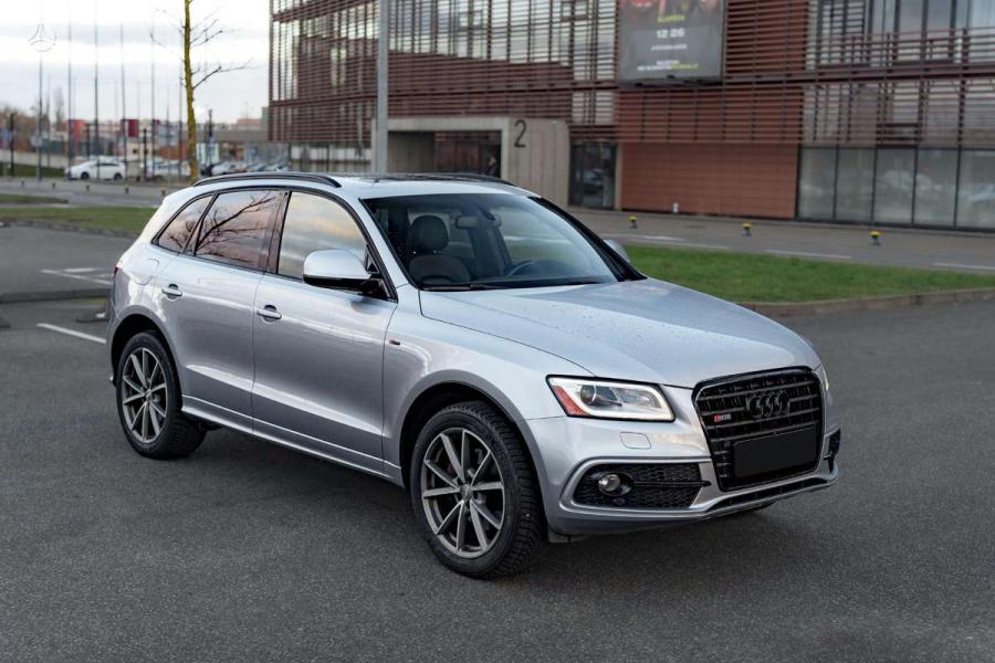Grey Audi Q5 2015 in Klaipeda, with an engine capacity of 3.00 L and mileage of 149 thousand km for 14999 €, photo 12 on AUTOMOTO.COM.LV