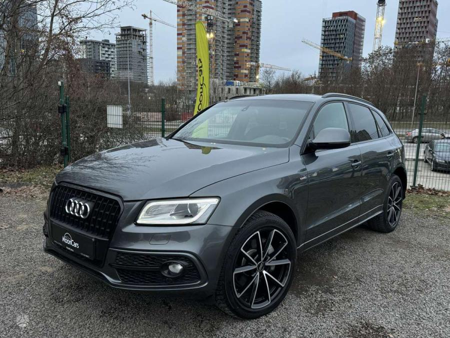 Pelēks Audi Q5 2015 Viļņa, ar dzinēja tilpumu 2.97 L un nobraukumu 173 tūkst. km par 13200 €, foto 1 vietnē AUTOMOTO.COM.LV