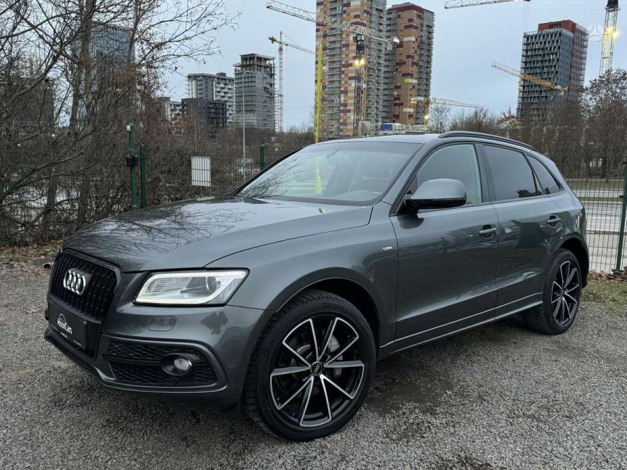 Pelēks Audi Q5 2015 Viļņa, ar dzinēja tilpumu 2.97 L un nobraukumu 173 tūkst. km par 13200 €, foto 3 vietnē AUTOMOTO.COM.LV