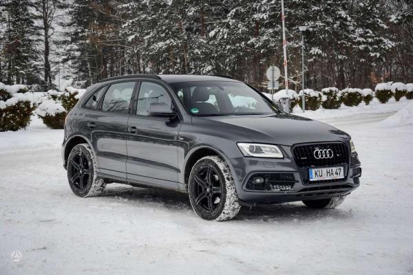 Grey Audi Q5 2015 in Elektrenai, with an engine capacity of 2.00 L and mileage of 266 thousand km for 13450 €, photo 3 on AUTOMOTO.COM.LV