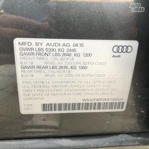 Pelēks Audi Q5 2015 Jonava, ar dzinēja tilpumu 2.00 L un nobraukumu 105 tūkst. km par 12100 €, foto 26 vietnē AUTOMOTO.COM.LV