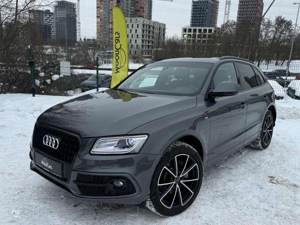 Grey Audi Q5 2015 in Vilnius, with an engine capacity of 2.97 L and mileage of 173 thousand km for 12500 €, photo 1 on AUTOMOTO.COM.LV