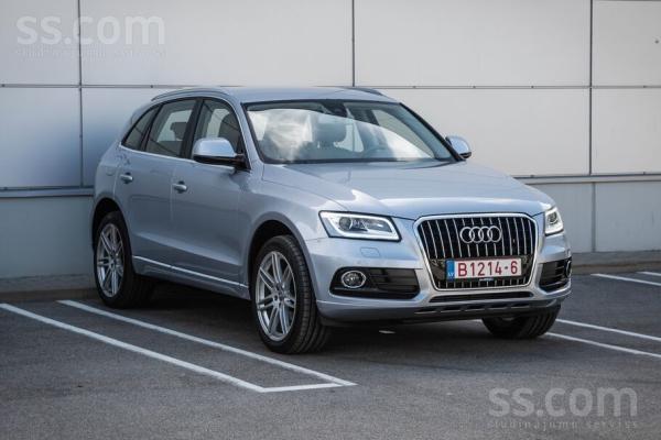 Grey Audi Q5 2015 in Riga, with an engine capacity of 2.00 L and mileage of 160 thousand km for 15750 €, photo 3 on AUTOMOTO.COM.LV