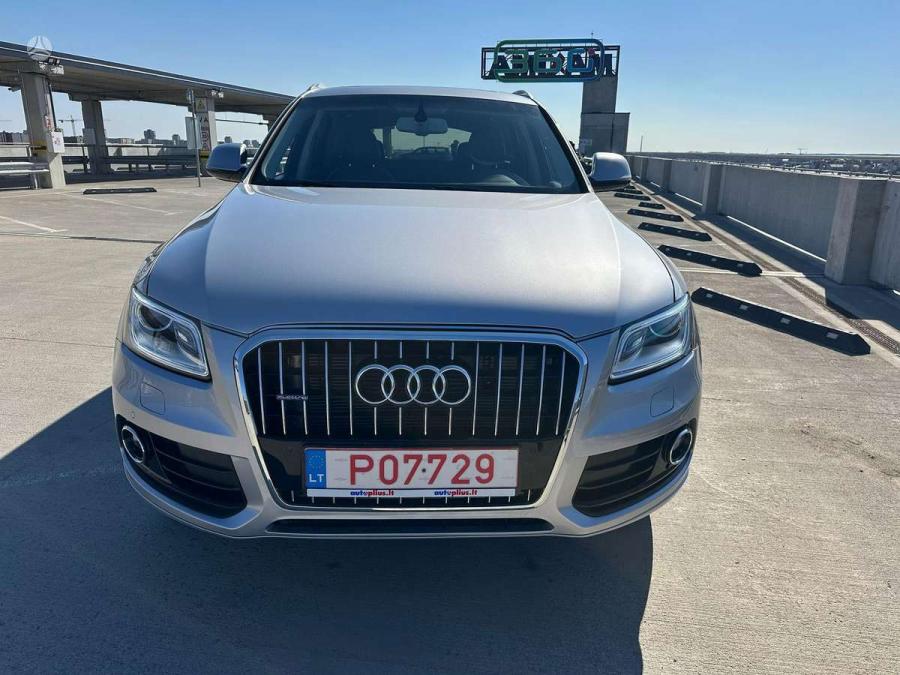 Grey Audi Q5 2015 in Vilnius, with an engine capacity of 1.98 L and mileage of 196 thousand km for 11999 €, photo 3 on AUTOMOTO.COM.LV