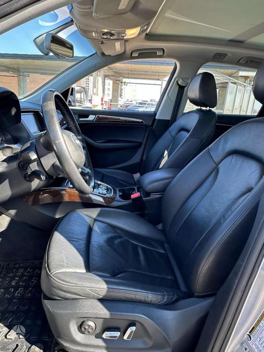 Grey Audi Q5 2015 in Vilnius, with an engine capacity of 1.98 L and mileage of 196 thousand km for 11999 €, photo 11 on AUTOMOTO.COM.LV