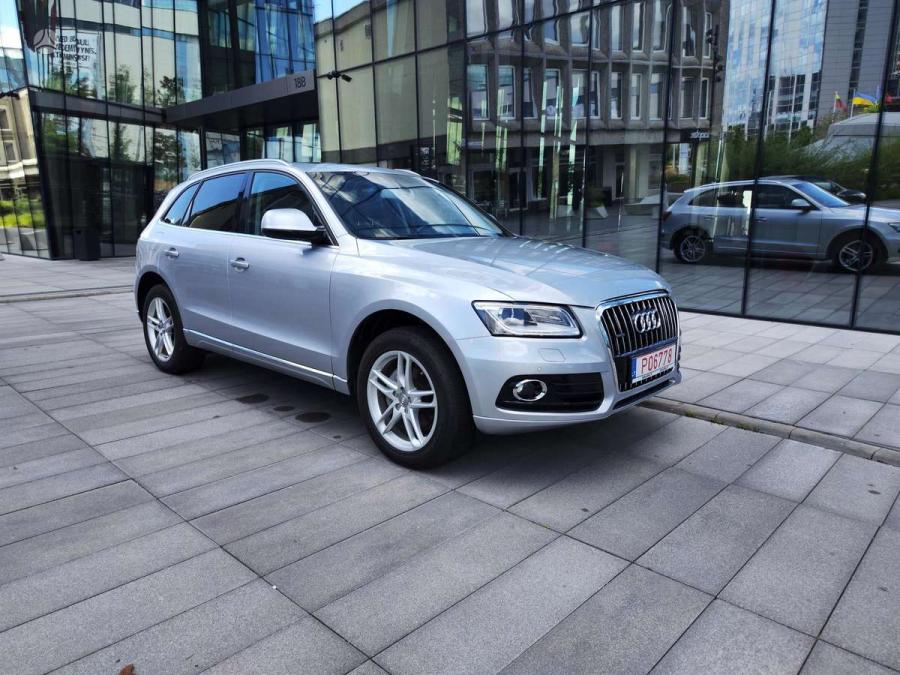 Pelēks Audi Q5 2015 Viļņa, ar dzinēja tilpumu 1.98 L un nobraukumu 196 tūkst. km par 12500 €, foto 3 vietnē AUTOMOTO.COM.LV