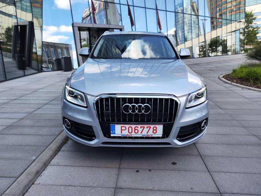 Pelēks Audi Q5 2015 Viļņa, ar dzinēja tilpumu 1.98 L un nobraukumu 196 tūkst. km par 12500 €, foto 4 vietnē AUTOMOTO.COM.LV
