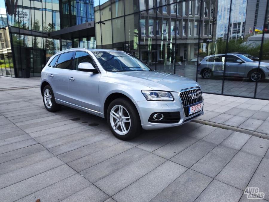 Grey Audi Q5 2015 in Vilnius, with an engine capacity of 2.00 L and mileage of 197 thousand km for 11350 €, photo 1 on AUTOMOTO.COM.LV
