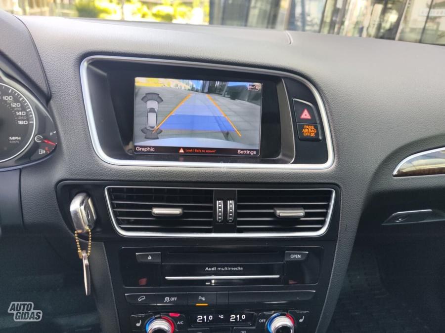 Grey Audi Q5 2015 in Vilnius, with an engine capacity of 2.00 L and mileage of 197 thousand km for 11350 €, photo 10 on AUTOMOTO.COM.LV