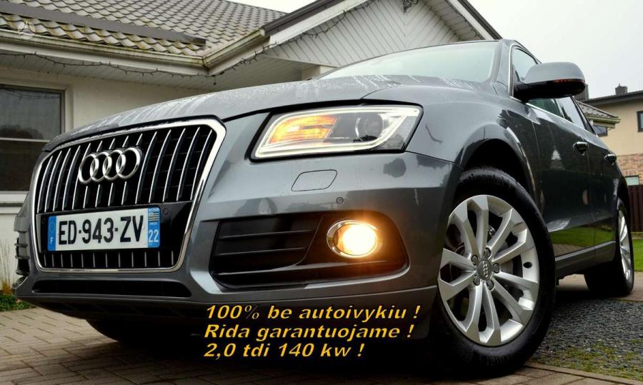 Grey Audi Q5 2016 in Kaunas, with an engine capacity of 2.00 L and mileage of 231 thousand km for 14900 €, photo 1 on AUTOMOTO.COM.LV