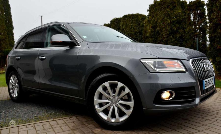 Grey Audi Q5 2016 in Kaunas, with an engine capacity of 2.00 L and mileage of 231 thousand km for 14900 €, photo 19 on AUTOMOTO.COM.LV