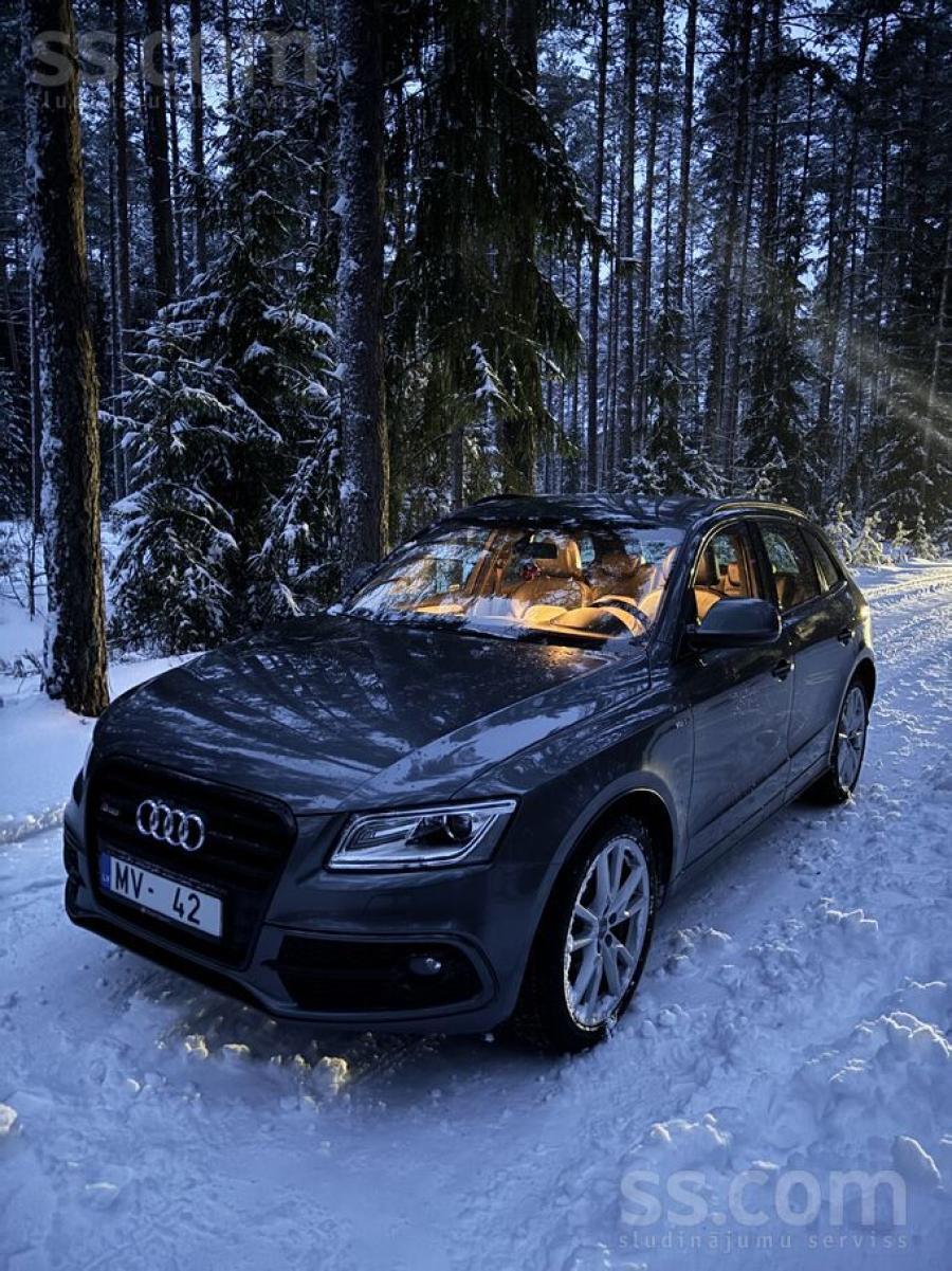 Grey Audi Q5 2016 in Ogre, with an engine capacity of 3.00 L and mileage of 252 thousand km for 17390 €, photo 1 on AUTOMOTO.COM.LV