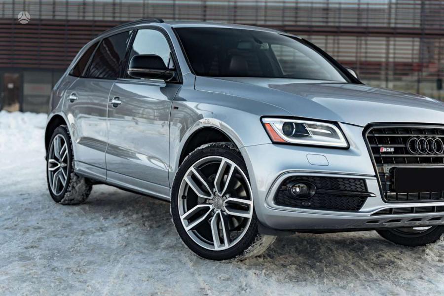 Grey Audi Q5 2016 in Klaipeda, with an engine capacity of 3.00 L and mileage of 77 thousand km for 16500 €, photo 5 on AUTOMOTO.COM.LV