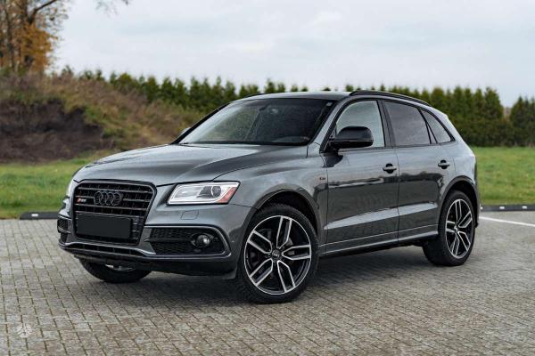 Grey Audi Q5 2016 in Klaipeda, with an engine capacity of 3.00 L and mileage of 174 thousand km for 15999 €, photo 1 on AUTOMOTO.COM.LV