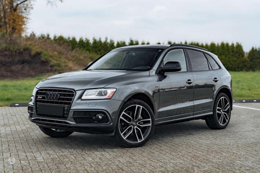 Grey Audi Q5 2016 in Klaipeda, with an engine capacity of 3.00 L and mileage of 174 thousand km for 15999 €, photo 1 on AUTOMOTO.COM.LV