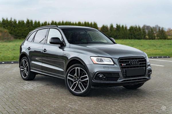 Grey Audi Q5 2016 in Klaipeda, with an engine capacity of 3.00 L and mileage of 174 thousand km for 15999 €, photo 4 on AUTOMOTO.COM.LV
