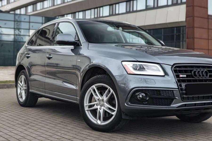 Grey Audi Q5 2016 in Klaipeda, with an engine capacity of 3.00 L and mileage of 84 thousand km for 14999 €, photo 5 on AUTOMOTO.COM.LV