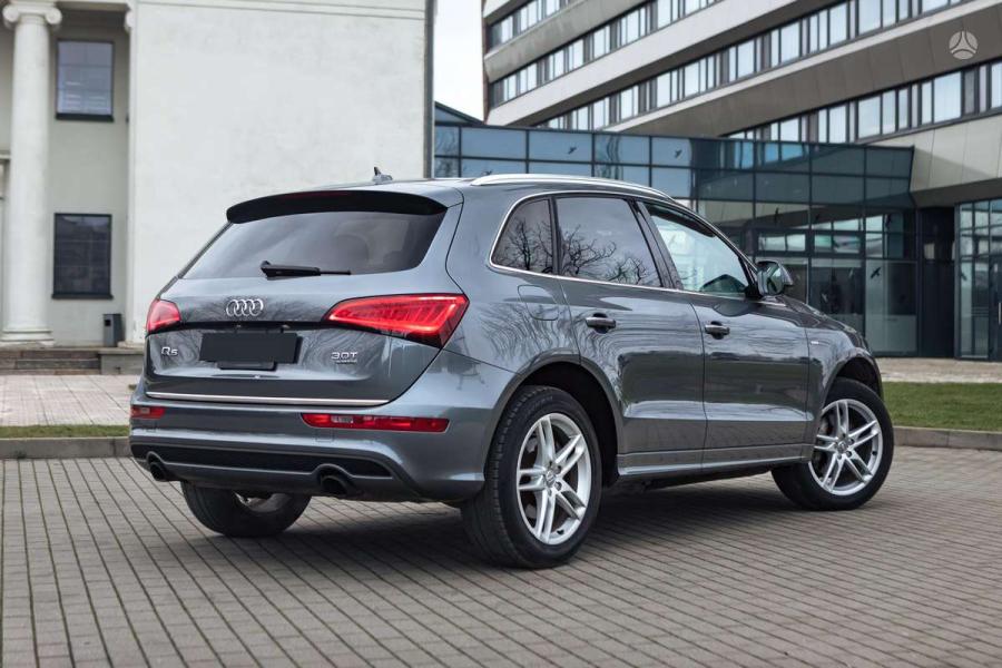 Grey Audi Q5 2016 in Klaipeda, with an engine capacity of 3.00 L and mileage of 84 thousand km for 14999 €, photo 17 on AUTOMOTO.COM.LV
