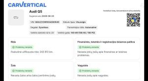 Grey Audi Q5 2016 in Jonava, with an engine capacity of 1.97 L and mileage of 246 thousand km for 13600 €, photo 32 on AUTOMOTO.COM.LV