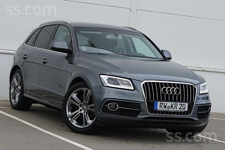 Grey Audi Q5 2016 in Riga, with an engine capacity of 2.00 L and mileage of 166 thousand km for 14900 €, photo 1 on AUTOMOTO.COM.LV
