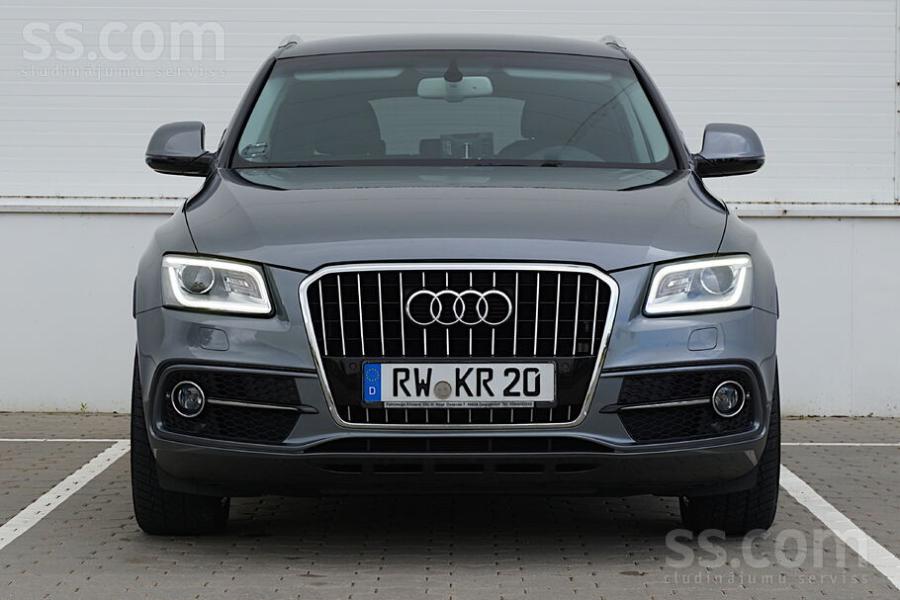 Grey Audi Q5 2016 in Riga, with an engine capacity of 2.00 L and mileage of 166 thousand km for 14900 €, photo 4 on AUTOMOTO.COM.LV
