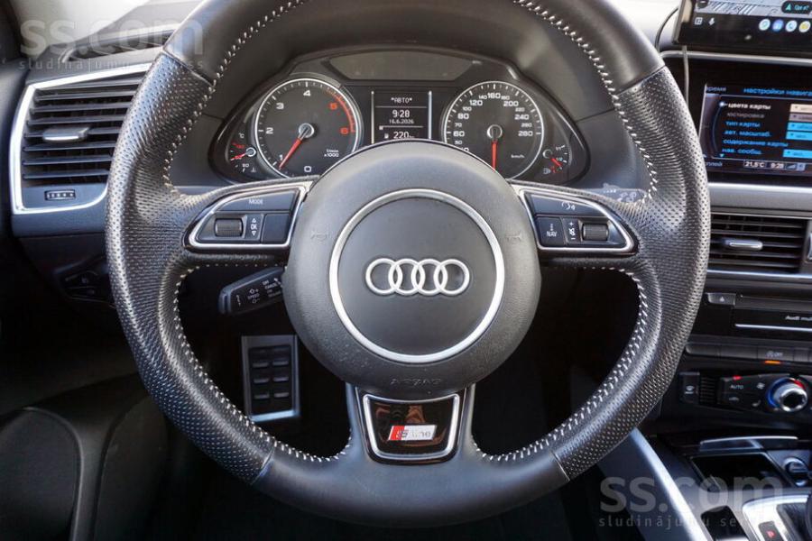 Grey Audi Q5 2016 in Riga, with an engine capacity of 2.00 L and mileage of 166 thousand km for 14900 €, photo 25 on AUTOMOTO.COM.LV