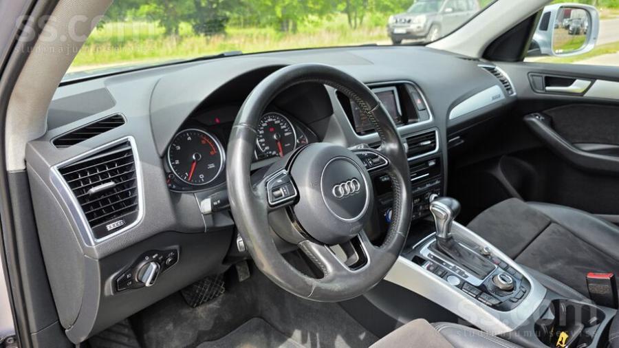 Pelēks Audi Q5 2016 Limbaži, ar dzinēja tilpumu 2.00 L un nobraukumu 356 tūkst. km par 9650 €, foto 11 vietnē AUTOMOTO.COM.LV