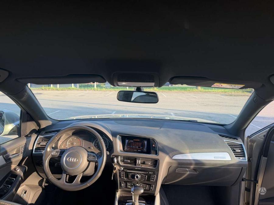 Grey Audi Q5 2016 in Alytus, with an engine capacity of 1.97 L and mileage of 211 thousand km for 14900 €, photo 16 on AUTOMOTO.COM.LV