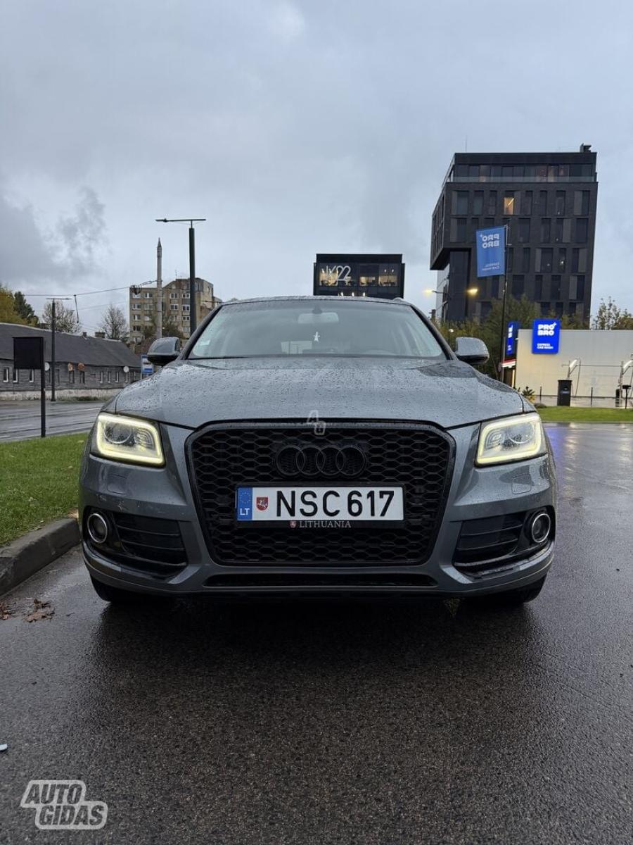 Grey Audi Q5 2016 in Vilnius, with an engine capacity of 2.00 L and mileage of 257 thousand km for 15200 €, photo 3 on AUTOMOTO.COM.LV