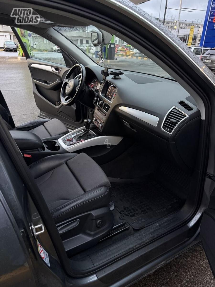 Grey Audi Q5 2016 in Vilnius, with an engine capacity of 2.00 L and mileage of 257 thousand km for 15200 €, photo 13 on AUTOMOTO.COM.LV
