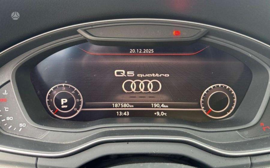 Grey Audi Q5 2017 in Vilkaviskis, with an engine capacity of 1.97 L and mileage of 187 thousand km for 18600 €, photo 18 on AUTOMOTO.COM.LV