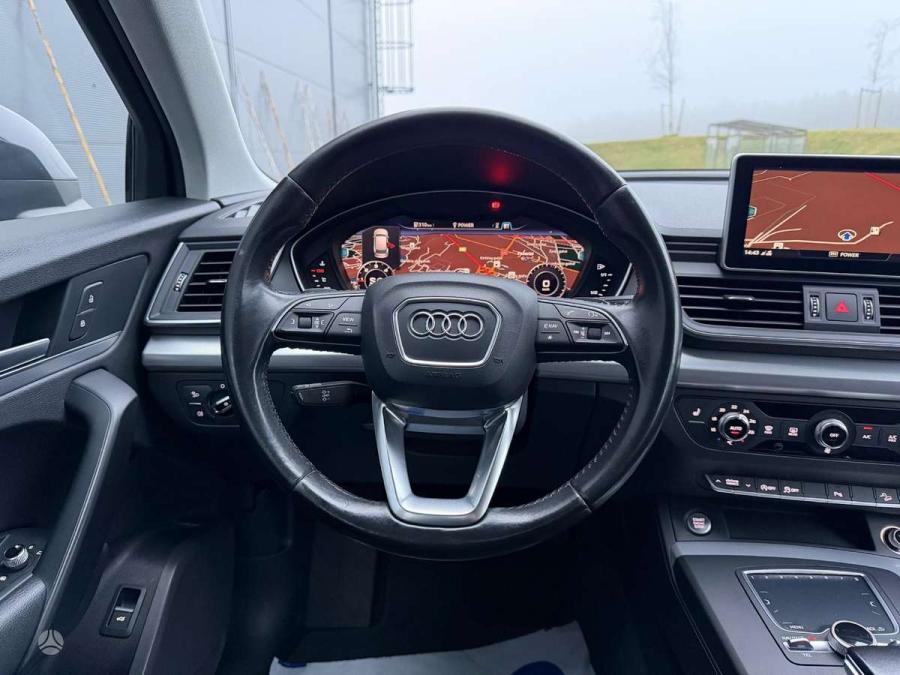 Grey Audi Q5 2017 in Vilnius, with an engine capacity of 1.97 L and mileage of 276 thousand km for 16699 €, photo 18 on AUTOMOTO.COM.LV
