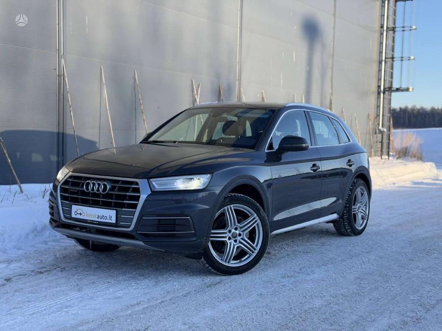 Grey Audi Q5 2017 in Vilnius, with an engine capacity of 1.97 L and mileage of 276 thousand km for 16999 €, photo 1 on AUTOMOTO.COM.LV