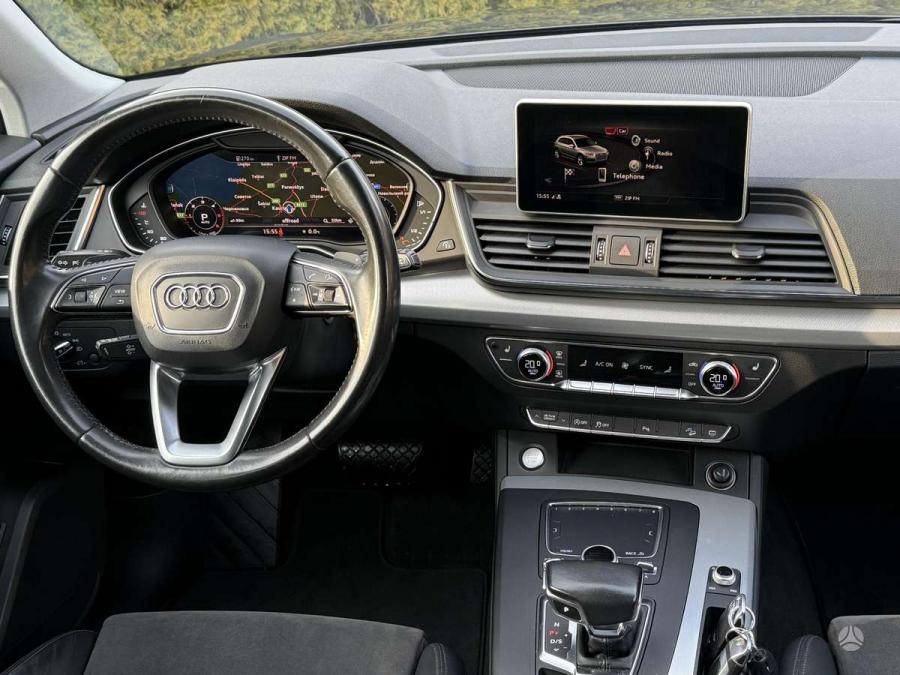 Grey Audi Q5 2017 in Jonava, with an engine capacity of 1.97 L and mileage of 292 thousand km for 18250 €, photo 16 on AUTOMOTO.COM.LV