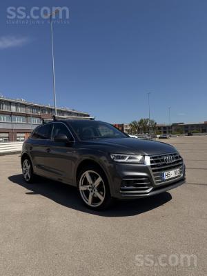 Grey Audi Q5 2017 in Riga, with an engine capacity of 2.00 L and mileage of 182 thousand km for 22900 €, photo  on AUTOMOTO.COM.LV