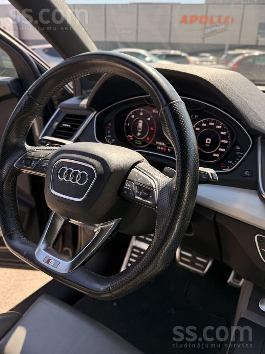 Grey Audi Q5 2017 in Riga, with an engine capacity of 2.00 L and mileage of 182 thousand km for 22900 €, photo 8 on AUTOMOTO.COM.LV