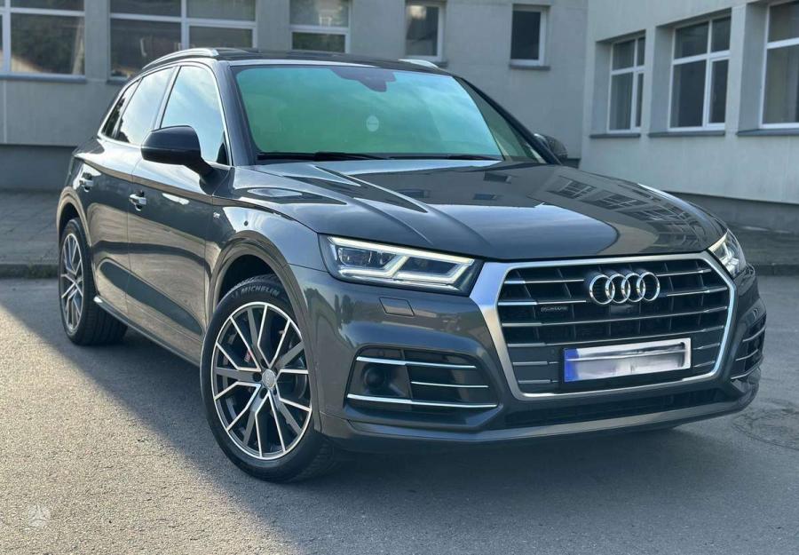 Pelēks Audi Q5 2017 Kauņa, ar dzinēja tilpumu 1.97 L un nobraukumu 261 tūkst. km par 22990 €, foto 3 vietnē AUTOMOTO.COM.LV