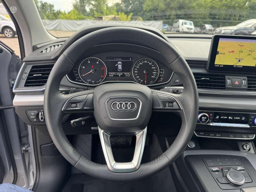 Grey Audi Q5 2017 in Panevezys, with an engine capacity of 1.97 L and mileage of 114 thousand km for 19400 €, photo 8 on AUTOMOTO.COM.LV