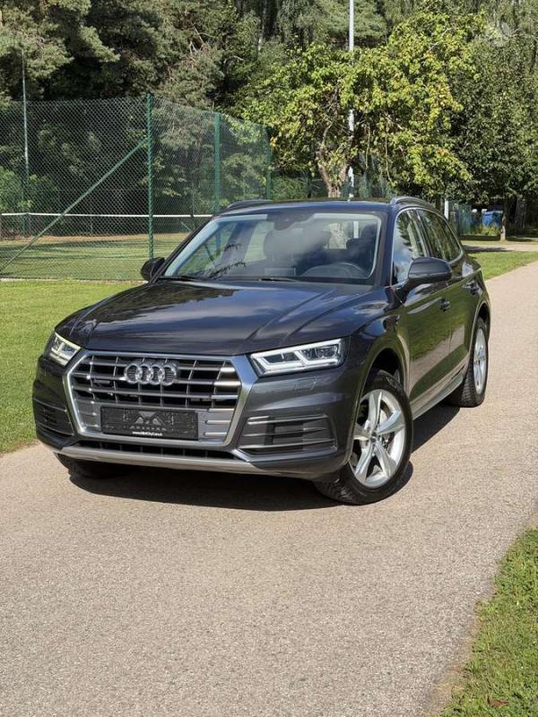 Grey Audi Q5 2017 in Birstonas, with an engine capacity of 1.97 L and mileage of 270 thousand km for 16950 €, photo 1 on AUTOMOTO.COM.LV